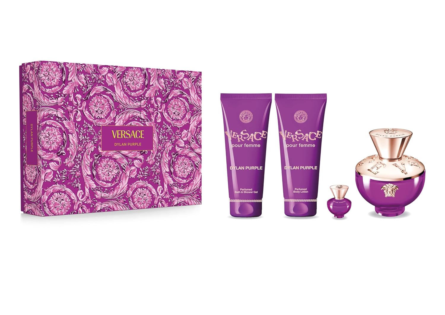 Versace Dylan Purple for Women – 4 Piece Gift Set - The Cologne Man